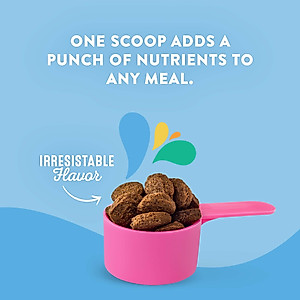 Happy Go Healthy Skin & Coat Supplements for Dogs | Dog Itching Skin Relief & Promotes Shiny Skin Coat for Dogs | Rich in Omega 3 All-Natural Ingredients Tasty Kibble Dog Food Topper | 60 Count Pack