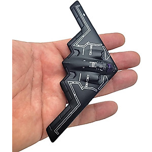 🛦 Die Cast Metal 4.5" Stealth Bomber Jets with Pullback Action. B2 Bomber, SR-71 Blackbird, F-117 Nighthawk, F/A-22 Raptor 4Set