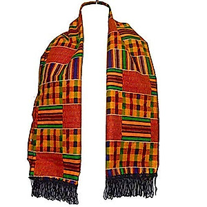 ShopHaven African Kente Scarf, Kente Stole, Kente Cloth, African Scarf, African Print, Black Graduation, Black History, Kwanzaa, Afrocentric, Africa,