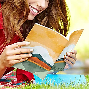 DIYFLASH Oli Painting Book Covers Pack 2, Book Dust Jacket Covers 9" x 11", Washable and Reusable Book Sox for Textbook Fashion School Supply for Students