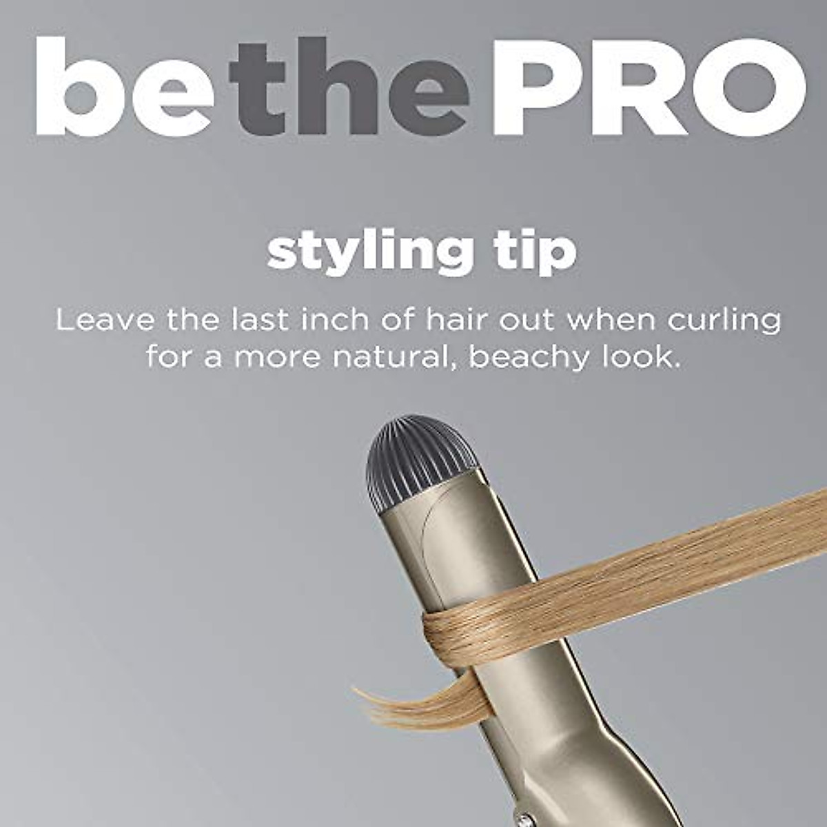 INFINITIPRO BY CONAIR Tourmaline 1 1/2-Inch Ceramic Curling Iron, 1 ½ inch barrel produces soft waves – for use on medium and long hair