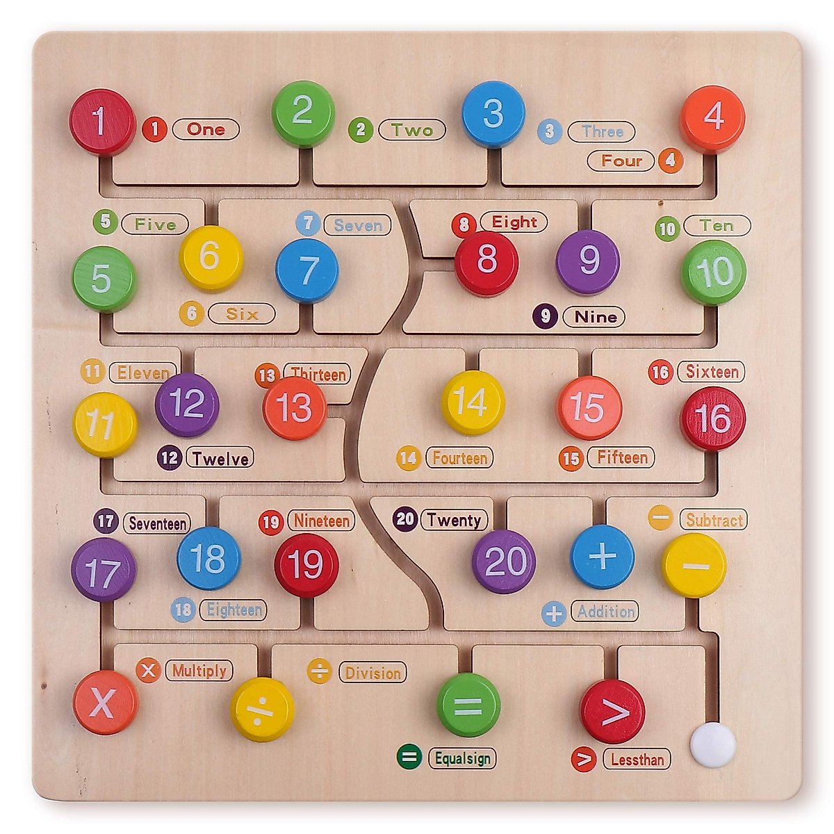 Boxiki Kids Montessori Toys. Learn to Count with Our Baby Toys That are Made of Wood! an Amazing Way to Learn Numbers and Colors.