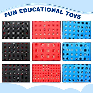 Yexiya 3 Packs Magnetic Drawing Board for Kids with Magnet Pen and Beads Magnetic Tablet Toy Learning Writing Board for Airplane & Car Ride Activities for Kids