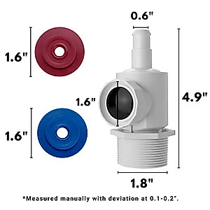 Wall Fitting Connector Fit for Polaris Cleaner - Pressure Relief Hose Connect Assembly Fit For Polaris Zodiac 180 280 380 Pool Cleaner Vacuum Sweep, Quick Connect Wall Fitting Replaces 9-100-9001