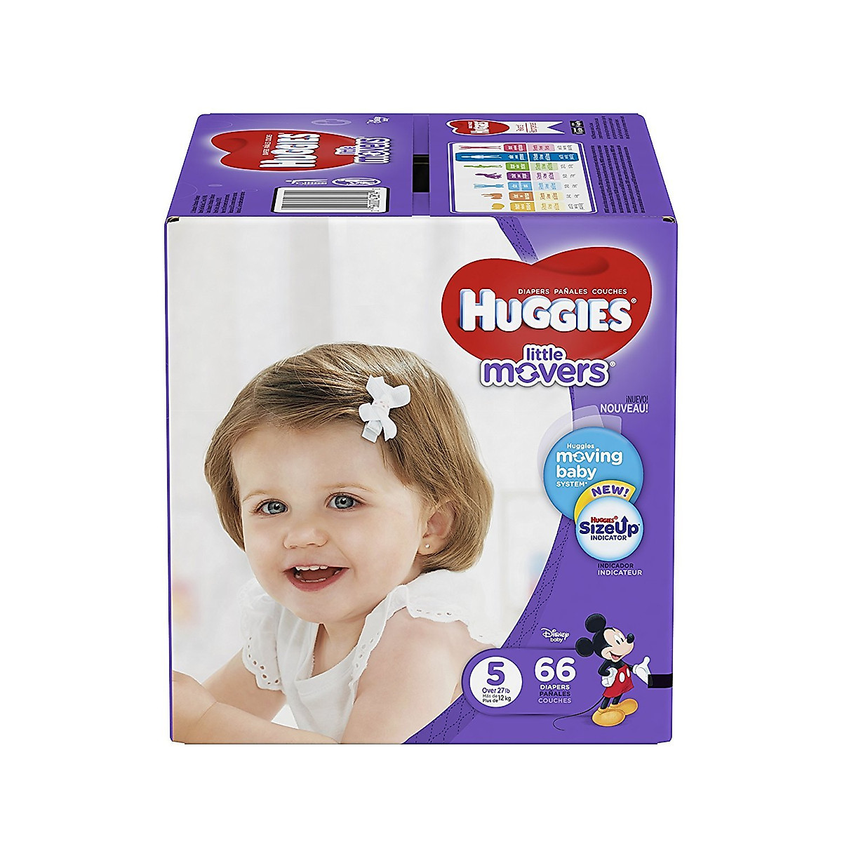 HUGGIES Little Movers Diapers, Size 5