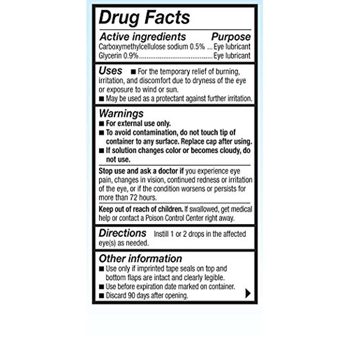 Refresh Optive Lubricant Eye Drops, Sterile, 0.5 Fl. Oz (Pack of 1)