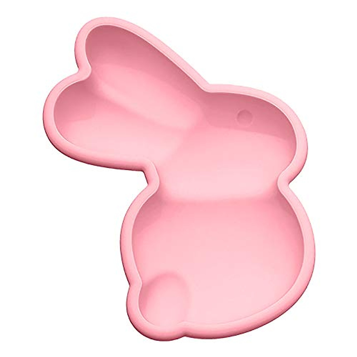 Ellymi Silicone Cake Mold Muffin Chocolate Cookie Baking Mould Pan, Bunny Shaped Nonstick Baking Pan Dessert Baking Tray Nonstick Baking Pan for Chocolate Cookies Muffin Cake