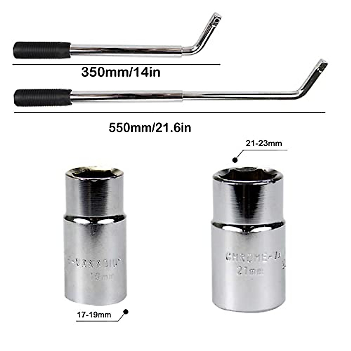 Scissor Lift Jack for Car - 2 Ton apacity Car Jack with Speed Crank Handle- Lifting Jack Car Kit with Wrench(17/19/21/23mm Sockets) for Auto/SUV/MPV