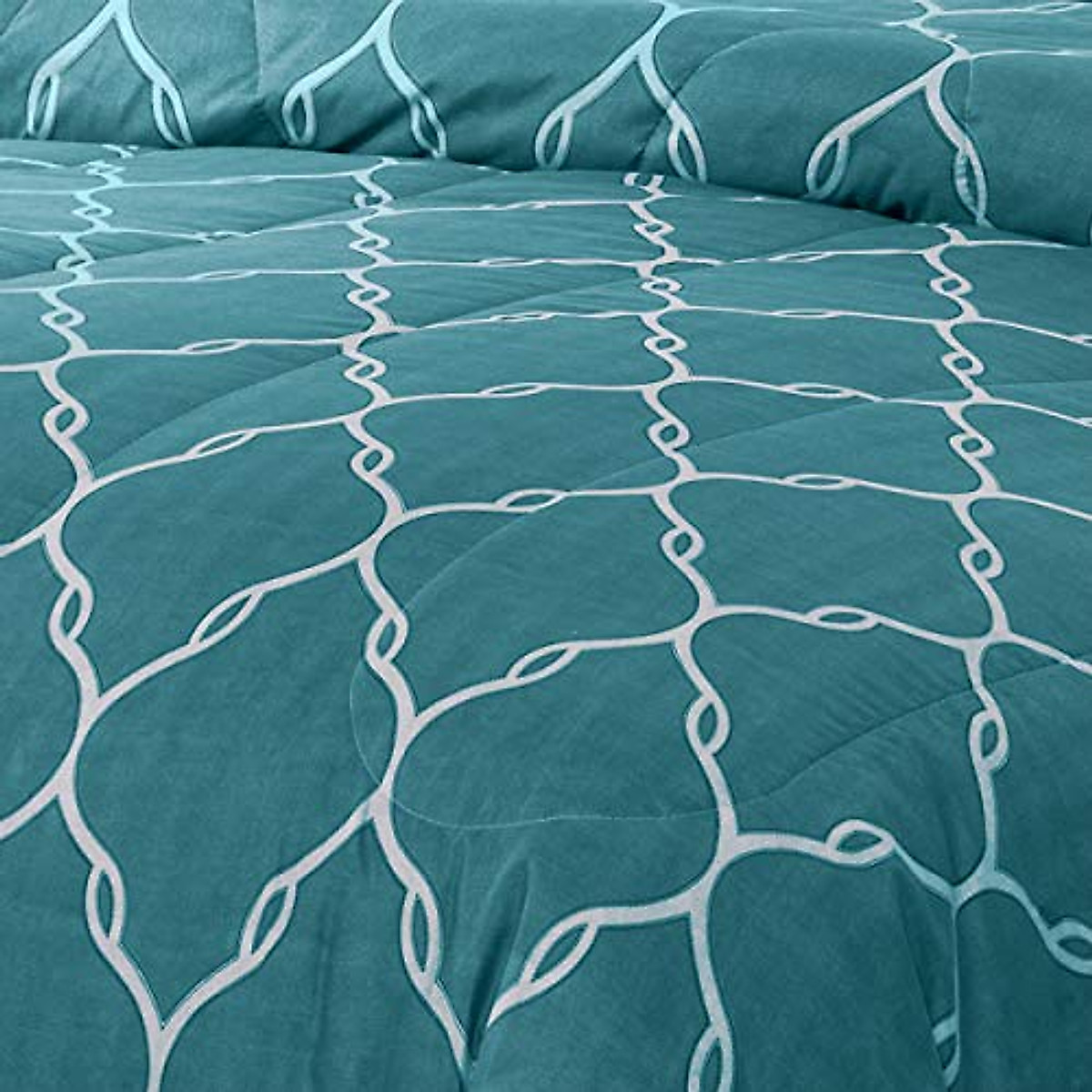 Shatex Green Twin Size Comforter Set (90x68Inch) 2 Pieces for Twin/Twin XL Size Bed,Bedding Comforter Sets with 1 Twin Comforter,1 Pillow Sham (20x26Inch),Ultra Soft 100% Microfiber Polyester