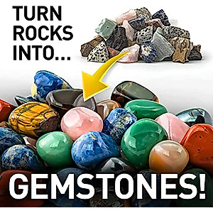 Advanced Professional Hobby Rock Tumbler Kit with Stones Collection