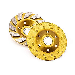 Erduoduo 2 Pack 4 Inch Diamond Cup Grinding Wheel 12 Segs Heavy Duty Angle Grinder Wheels for Angle Grinder