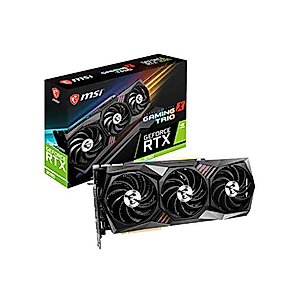 MSI Gaming GeForce RTX 3090 24GB GDRR6X 384-Bit HDMI/DP Nvlink Tri-Frozr 2 Ampere Architecture OC Graphics Card (RTX 3090 GAMING X TRIO 24G)