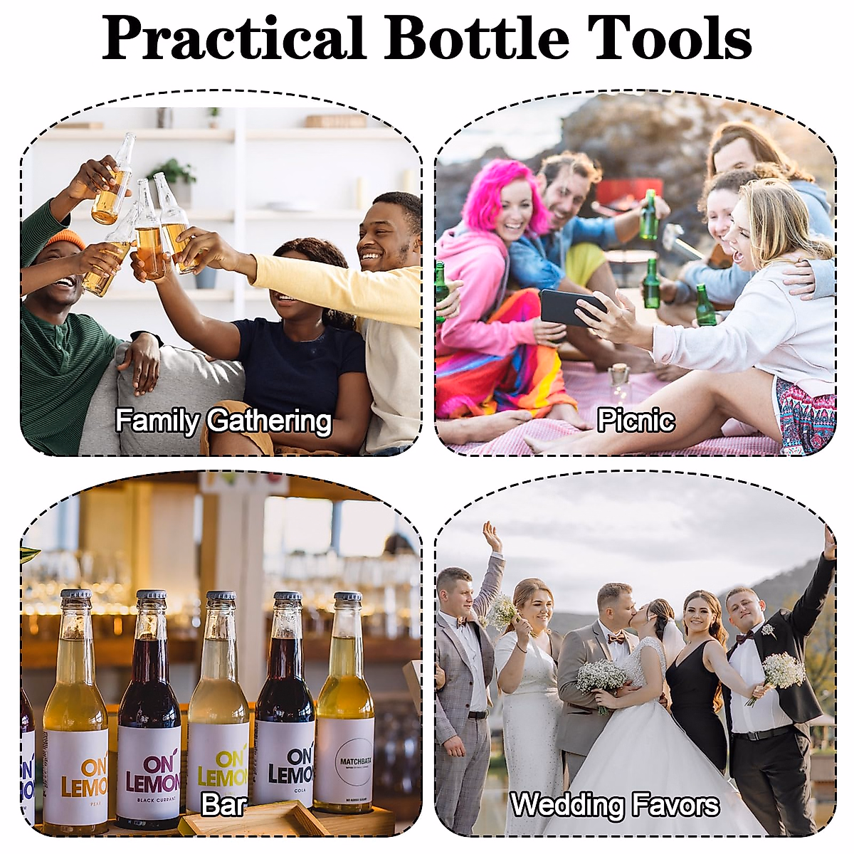 Tyqour 2 Pack Stainless Steel Beer Bottle Opener With 550 Paracord Lanyard, Flat Bottle Opener Bulk, Bartender Bottle Opener, Funny Personalized Bottle Opener for Kitchen Bar and Party Tools