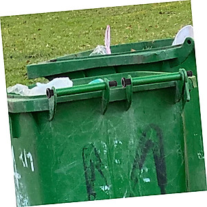 OKUMEYR 4pcs Trash Can Latch Dustbin Lid Latch Dust Bin Lid Latch Trashcan Latch Supplies Trash Can Lid Latch Supplies Outdoor Trash Can Lid Latch Clamshell Plastic Embolus Cover