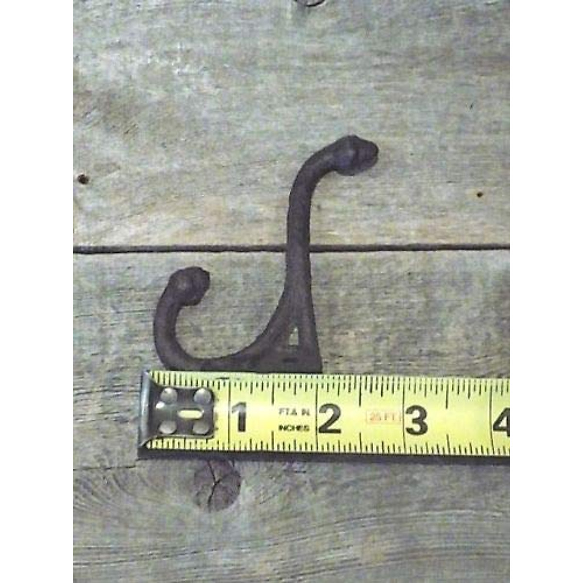 Midwest Craft House 25 Rustic Coat Hooks 3" HAT Entry Way Hall Tree Keys Storage Organization CAST Iron