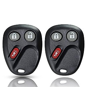 Keyless Entry Car Key Fob Compatible with Chevy Silverado/Tahoe/Avalanche 2003 2004 2005 2006 GMC Sierra/Yukon 2 Packs Replacement for LHJ011
