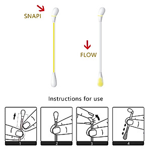 100Pcs Lips Oil Cotton Swabs Disposable Oil Q-tip Applicators for Protect Lip Gum Anti-Dry Moisture Use Before Teeth Whitening