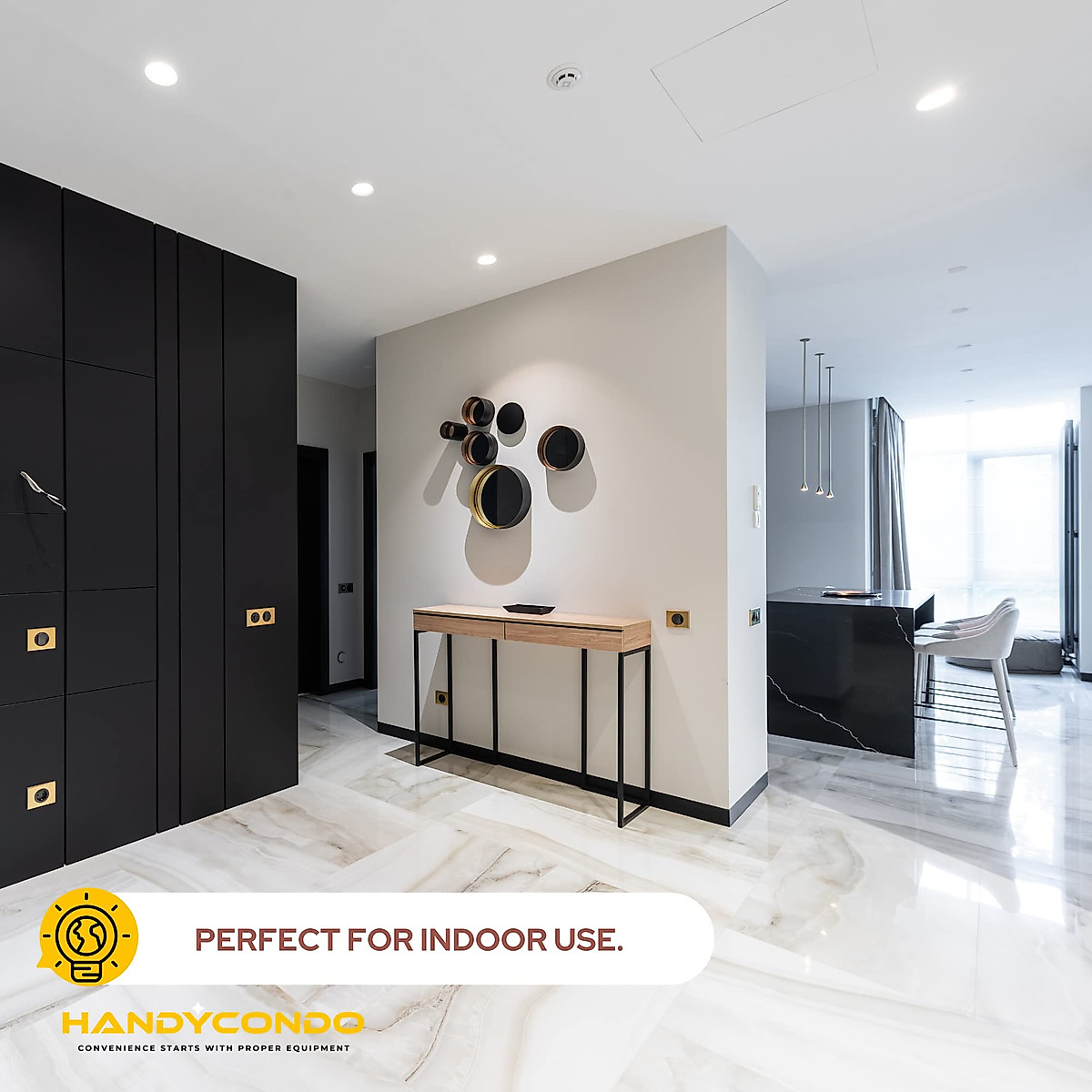 HANDYCONDO 13 Watt CFL GU24 Light Bulb with Two Prongs - T2 Mini Spiral Light Bulbs 4200k - 120v 60Hz Cool White Light - Twist Lock Compact Fluorescent Light Bulbs for Indoor Use -4 Pack UL Approved