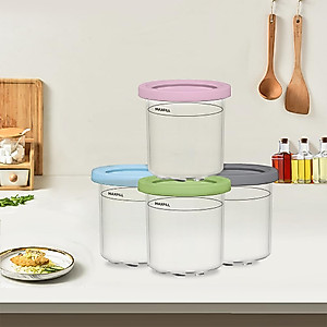 Noble Hydric Ninja Creami Pints And Lids - 4 Pack Ninja Creamy Pints Containers Nc301 Nc300 Nc299amz Series Ninja Creami Pints Safe Series Creamer Ninja Creamy Pints