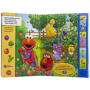 Sesame Street - Elmo's Noisy Farm Look, Find, and Listen Activity Sound Book - PI Kids