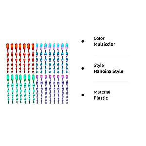 Hausse 30 Pack Bird Repellent Reflectors Scare Rods, Hanging Colorful Plastic rod Reflective Bird Deterrent Device, Glossy Finish Garden Decorative Scare Bird Away, Like Woodpeckers, Pigeons and Geese