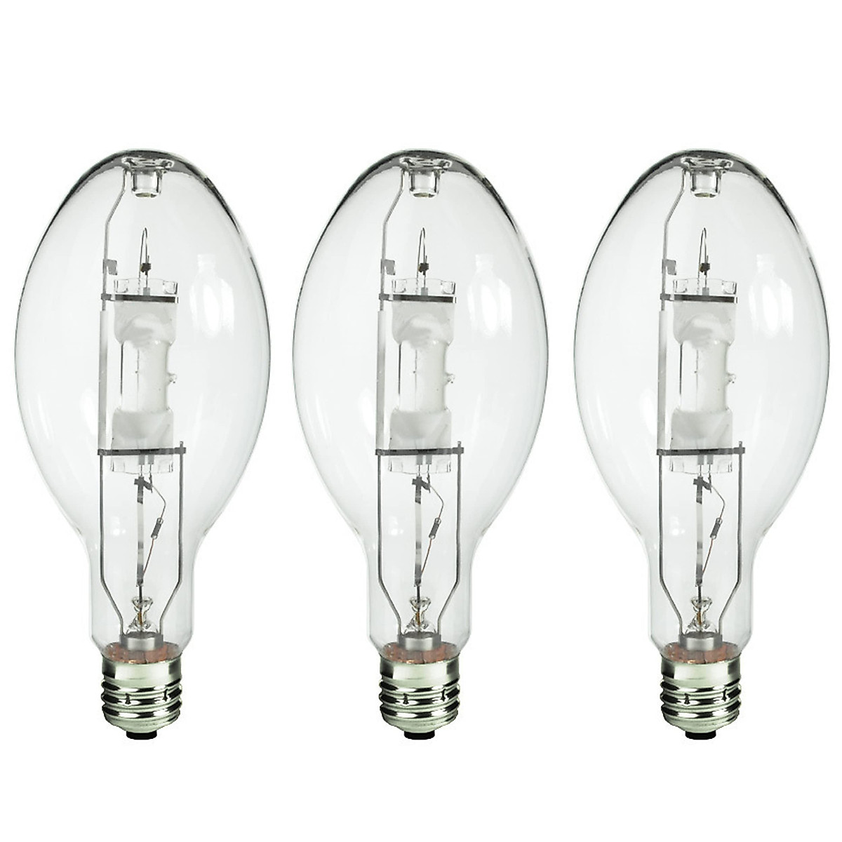 Bluex Bulbs (3 Pack MH400/U/MOG 400W Metal Halide Bulb Mogul Base (E39) - ED37 Clear M59 HID Lamp 36000 Lumens