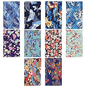 Fabrics Fabric Scraps Quilting Fabric 10pcs Fabric Bundle Squares Cotton Patchwork Lint Floral Pattern for DIY Craft Sewing Quilting Scrapbooking Fabric Scraps Quilting Fabric Facemask