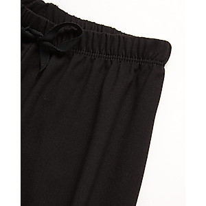 Sweet Hearts Girls' Fleece Sweatpants - 2 Pack Super Soft Athletic Performance Jogger Pants: Made in USA (7-16), Size 10-12, Black/Black