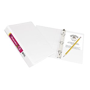 Avery Mini Durable View 3 Ring Binder, 1 Inch Round Rings, 1 White Binder (17116)