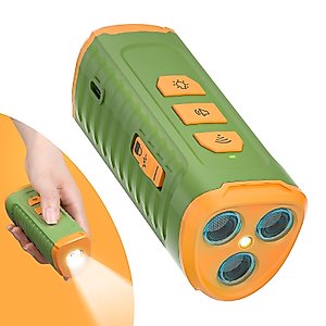 Dog Bark Deterrent Devices, Ultrasonic Anti Barking Device for Dogs, Rechargeable Dog Bark Control Devices 50FT Range with LED Flashlight, Dog Training & Behavior Aids for Indoor Outdoor