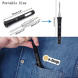 Mini Soldering Iron Kit, TS80P Solder B02 Tip, Heats Up Fast,Original Smart Welding Tool,USB Programmable, with STM32 Chip, 36W Portable DIY Welder Electric Tools,OLED Display,Auto Sleep Mode