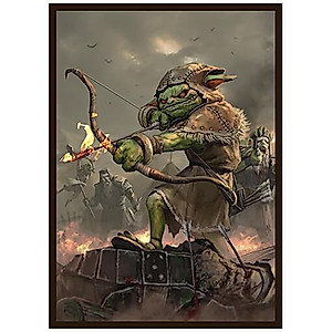 Fantasy North - Skryn - Ruthless Skirmisher - 100 Smooth Matte TCG Trading Card Sleeves - Fits Magic MTG Commander Pokemon and Other Card Games - Playing Card Sleeves