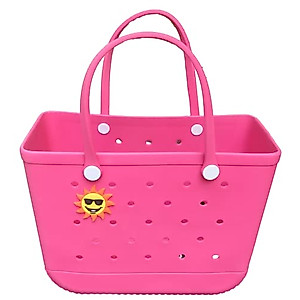 JinJing Beach Bag Accessories PVC Rubber Totes Inserts Charms for Bogg Bag Sun