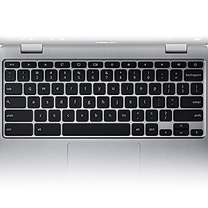 ASUS Chromebook C223 11.6" HD Chromebook Laptop, Intel Dual-Core Celeron N3350 Processor (up to 2.4GHz), 4GB RAM, 32GB eMMC Storage, Premium Design, Grey, C223NA-DH02