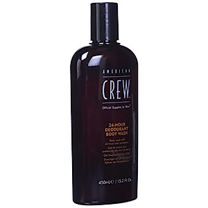American Crew Men's Body Wash, Body Wash with 24 Hour Odor Protection, Deodorant Body Wash, 15.2 Fl Oz