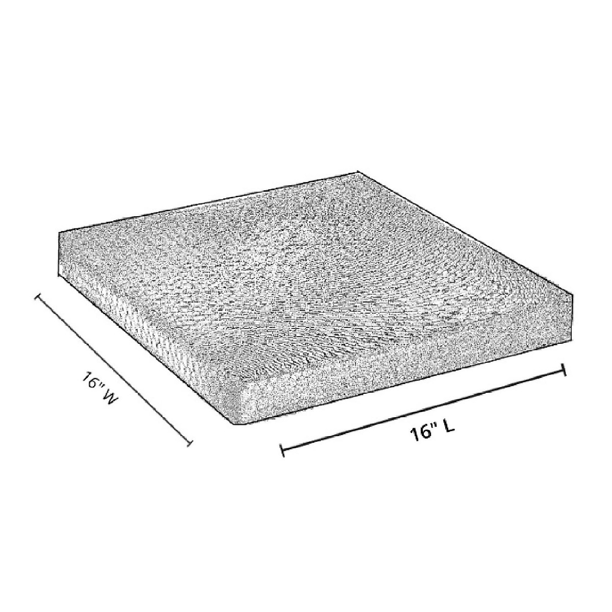 ih casa décor Polyester Tufted Chairpad (18 X 18) (Taupe) -Set of 2 Chair-Pads, 4 Pound