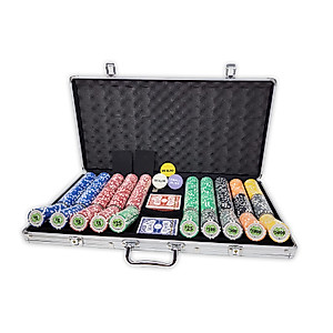 DA VINCI Set of of 750 Casino Del Sol 11.5 Gram Poker Chips with Case, Cards, Dealer Buttons and 2 Cut Cards