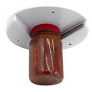 Paradmas Jar Opener for Weak Hands, Under Kitchen Cupboard Jar Lid and Bottle Cap Opener, Easy Under Table Opener and Bottle Opener to Easily Open Any Size Jar