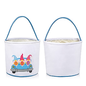 Easter Basket for Kids Easter Bunny Bag Easter Decorations (Blue Dinosaur)