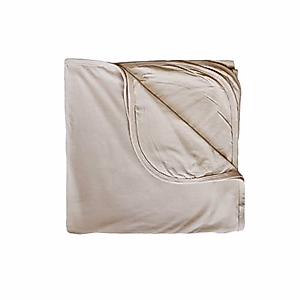 Marlowe & Co Premium Knit Viscose from Bamboo Swaddle Blanket, 47in x 47in (Natural)