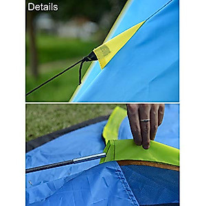 Wind Tour 3-4 Person Lightweight Backpacking Camping Tent Waterproof Double Layer Family Tent for Hiking Fishing Outdoor Travel Picnic