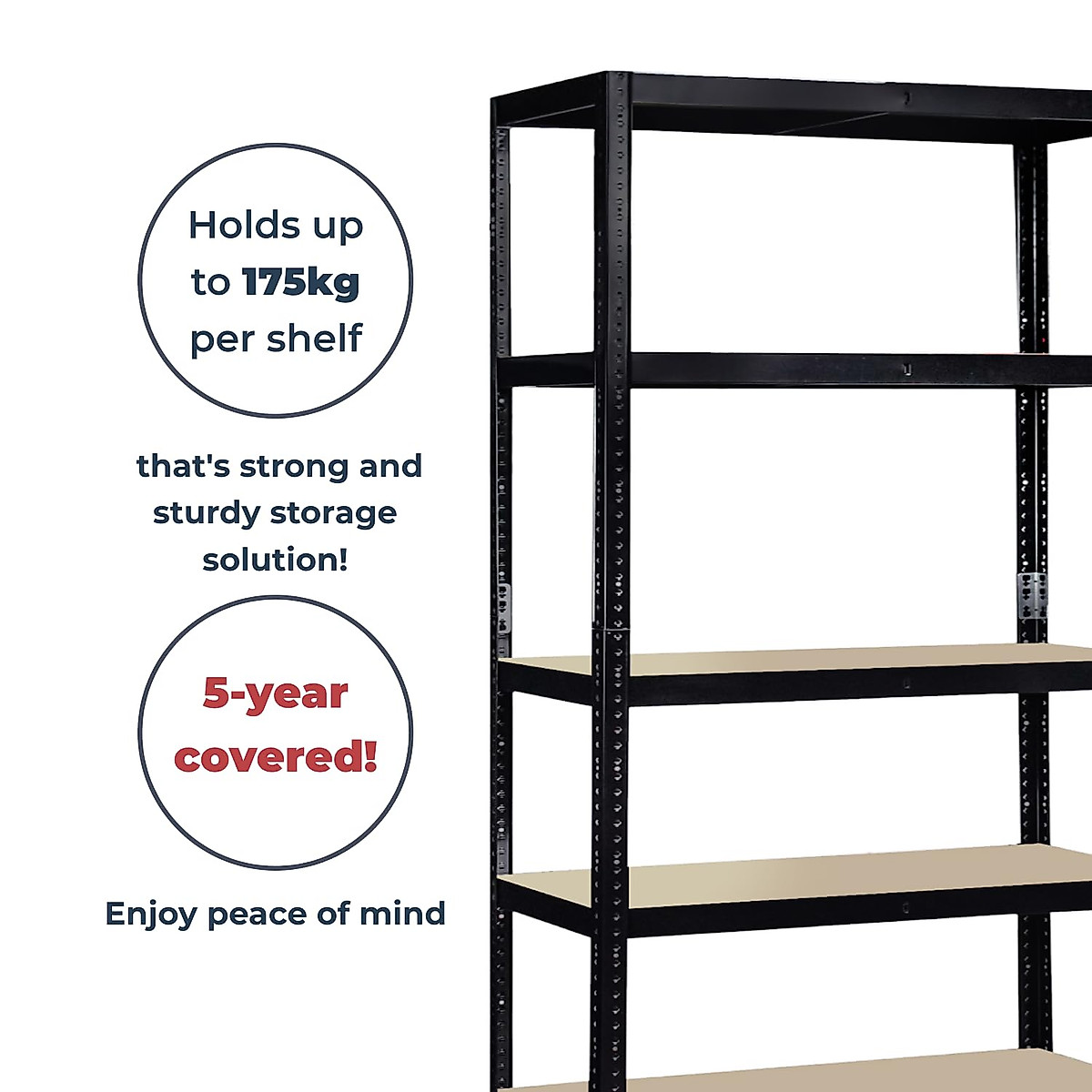G-Rack Garage Workbench & Shelving: 90cm high x 120cm Wide x 60cm deep | Heavy Duty Racking Shelves for Storage, Blue 2 Tier (300KG Per Shelf), 600KG Capacity | for Workshop, Shed | 5 Year Warranty