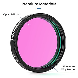 Neewer Telescope Filter 1.25” UHC Filter, Astrophotography Accessory Filter to Improve Image Contrast and Reduce Light Pollution for Astronomical Photography