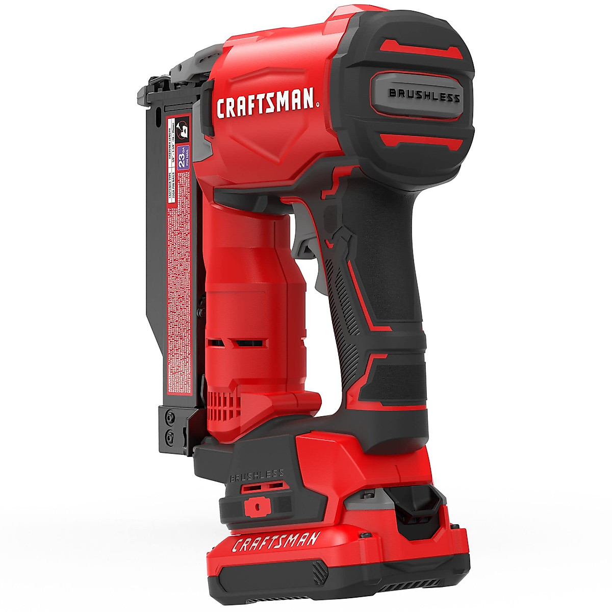 CRAFTSMAN V20 Pin Nailer Kit, 23 Gauge, Cordless, Battery and Charger Included (CMCN623C1)
