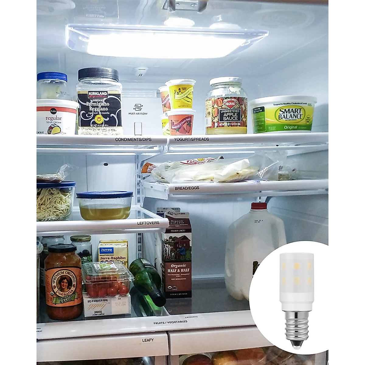 Dryer Light Bulb 120V 10W 15W Replacement, 10 Watt Equivalent WE05X20431 WP22002263 Appliance Bulb E12 Candelabra Base, 2W 200lm Not Dimmable Daylight White 2-Count