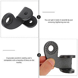 Veemoon 4 Sets Bicycle Traction Head Accesorios para Bicicletas Baby Bikes Kids Bicycles Kids Bikes Kids Tow Truck Coupler Hitch Attachments Baby Bicycle Trailer Child Elbow Steel