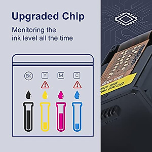 63XL Ink Cartridges Compatible Replacement for HP 63XL Ink Combo Pack Works with DeskJet 1112, 2130, 3630 Series, Envy 4510, 4520 and OfficeJet 3830, 4650