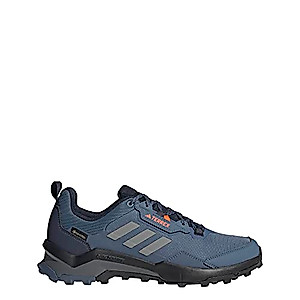 adidas Men's Terrex Ax4 Gore-tex Hiking Shoes Sneaker, Wonder Steel/Grey/Impact Orange, 10