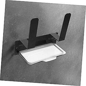 Zerodeko Pot Lid Rack Wall Mounted Stainless Steel Pan Lid Organizer Holder with Water Tray Self Adhesive Kitchen Utensils Storage Racks for Hanging Dish Pan Cover Cutting Board