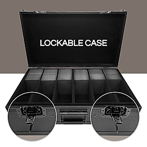 Hard Storage Case for 250+ Graded Cards Slabs | Designed for PSA, BGS, CGC, Toploaders, One-Touch, etc. | Strong Protection, Lockable Box with Foam Blocks